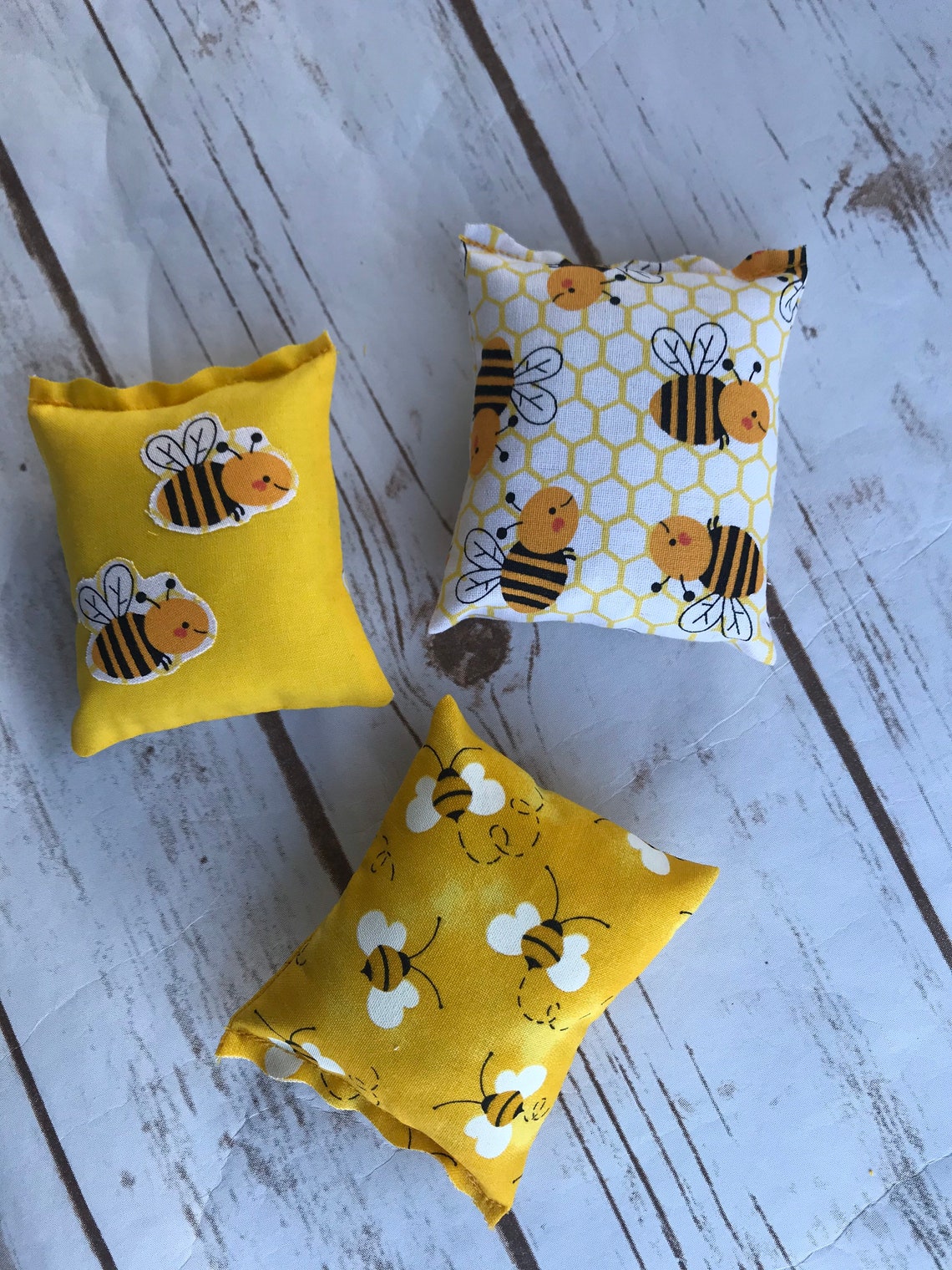 Mini Bee Pillow, Honey Bee Tiered Tray, Bee Decor, Tiered Tray Filler ...