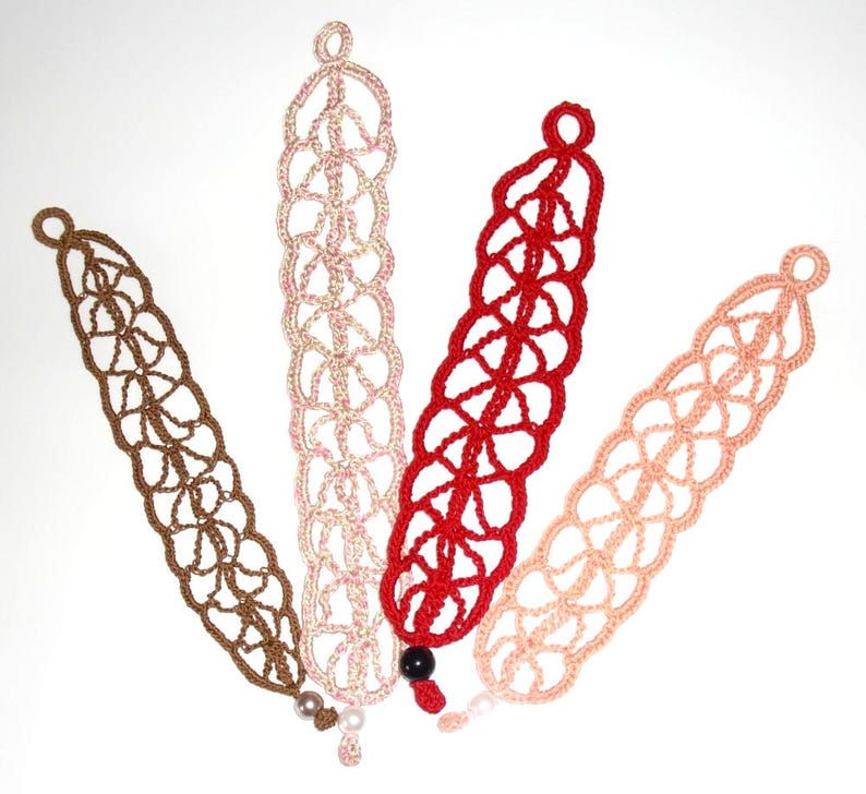 2 Crochet Tutorials Bracelets - Etsy