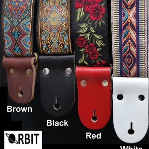 Guitar Strap, Adjustable Personalized Strap, "bazooka", Black Leather ...