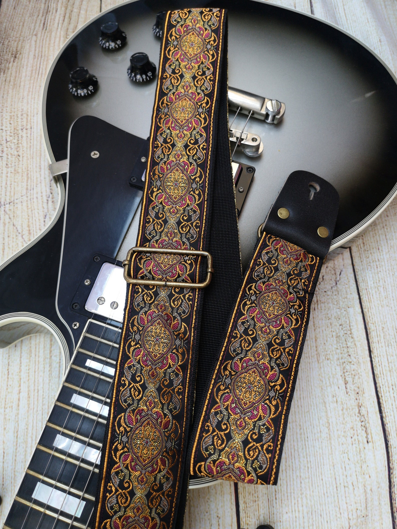 Guitar Strap Adjustable Personalized Strap - Etsy