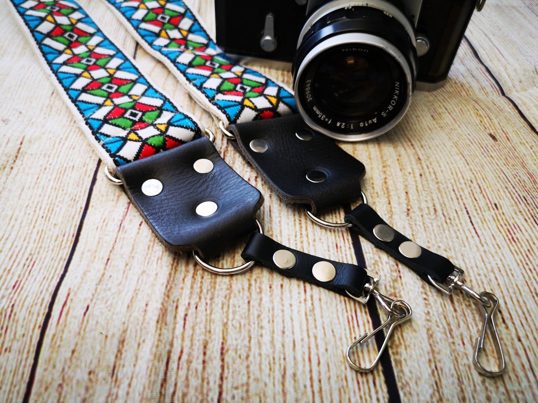 Embroider Quick Release Camera Strap, Floral, Bohemian Woven Ribbon ...