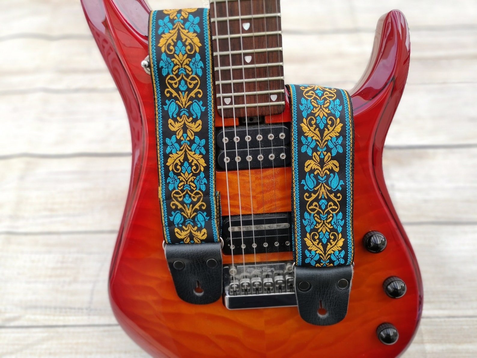 Guitar Strap, Adjustable Engraving Personalized Strap, "galileo ...