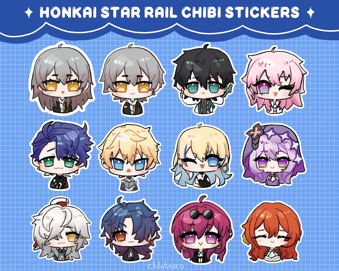 Honkai Star Rail Chibi Stickers HSR - Etsy