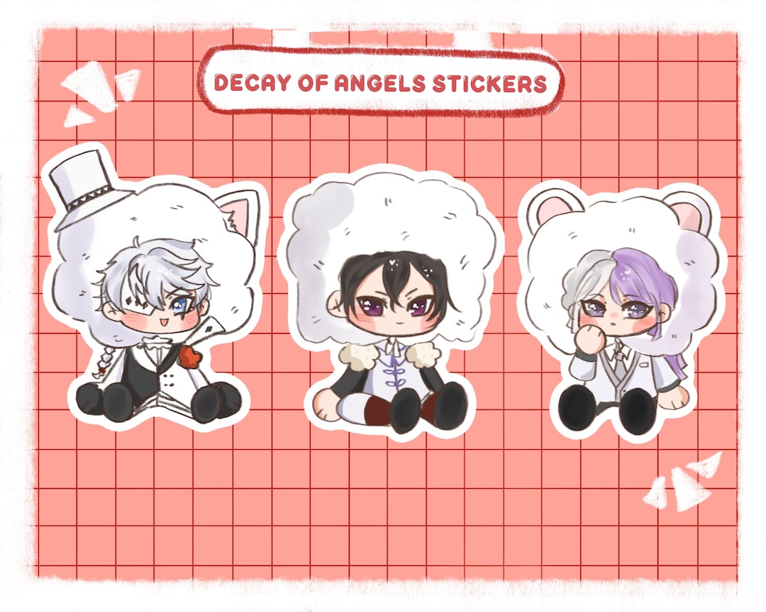 BSD Decay of Angels Chibi Stickers - Etsy
