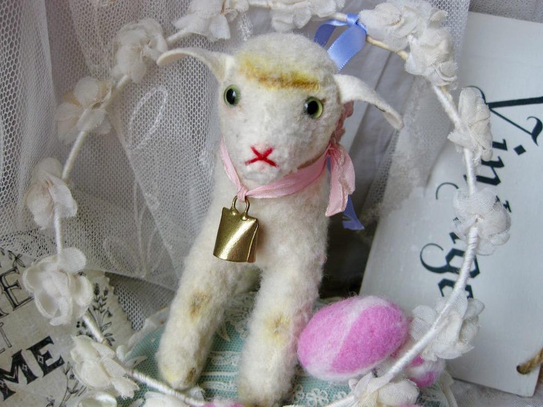 Beautiful Old Steiff Lamb Easter Lamb Lamby Lamb Sheep White Boudoir ...