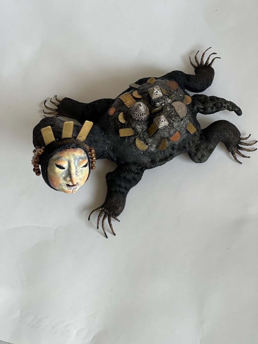 Fantastic Turtle , the Fabulous Creature Turtle , Textile Sculpture of ...