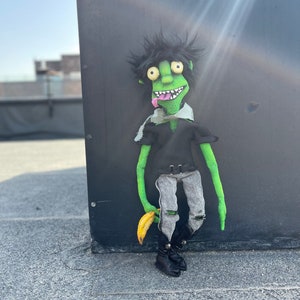 Murdoc Toy , Gorillaz Toy , Green , Soft Textile Toy . - Etsy