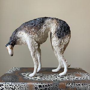 Borzoi , Greyhound Figurine , Cute Dog , Greyhound . - Etsy