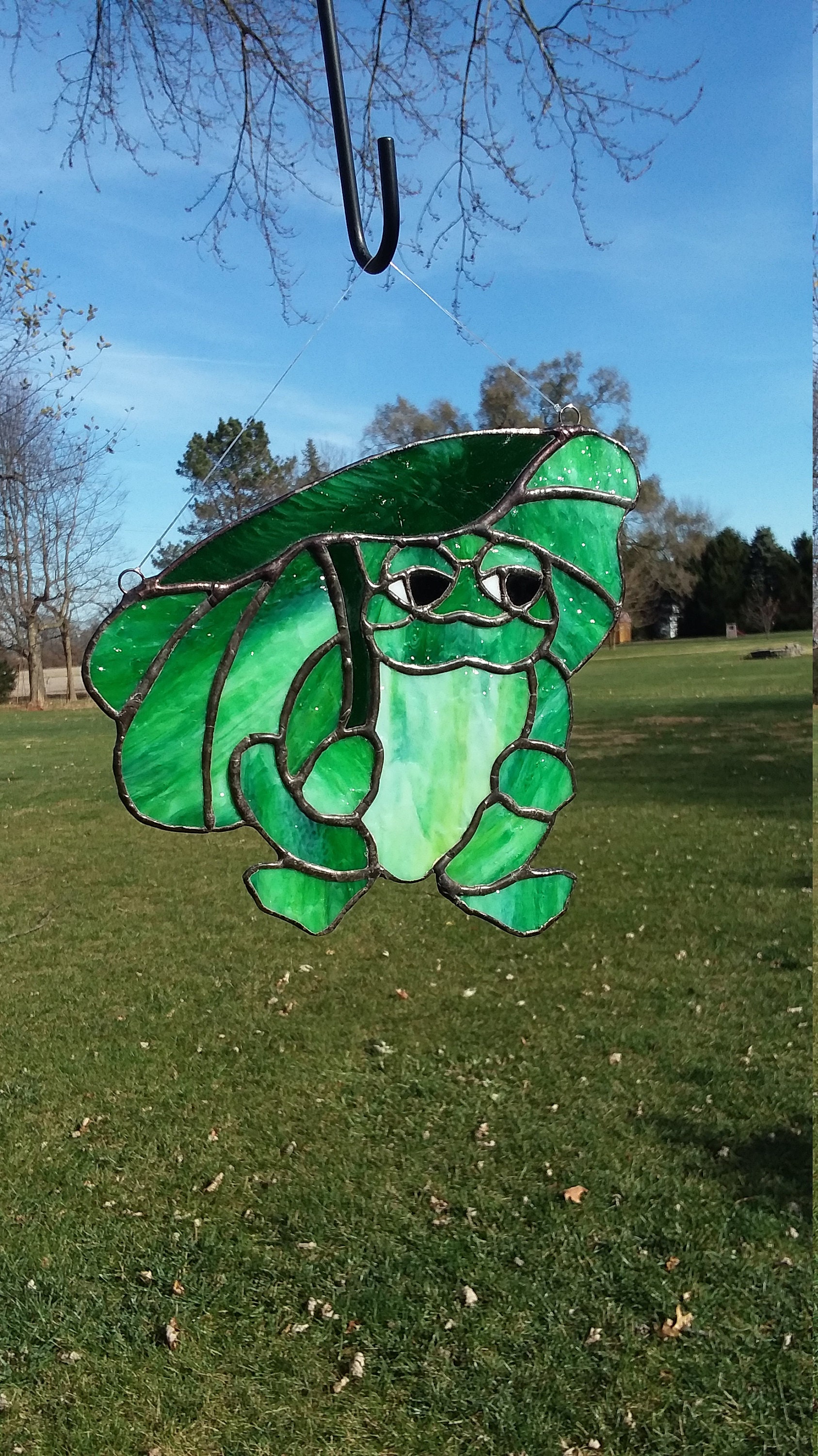 Stained Glass Tree Frog Pattern