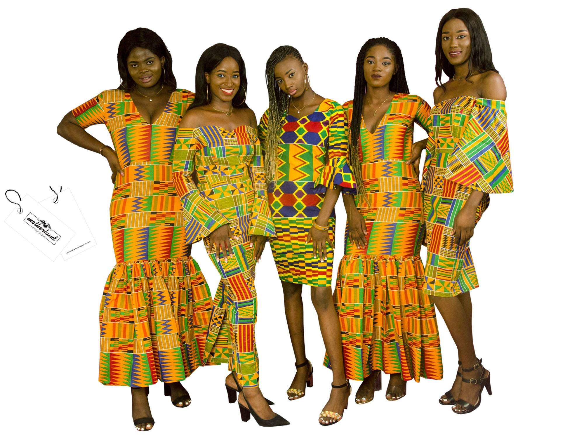 African Kente Dress for Womenankara Clothingankara - Etsy