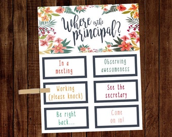 Where is the Teacher Editable Sign / Poster for Classroom Door - Etsy