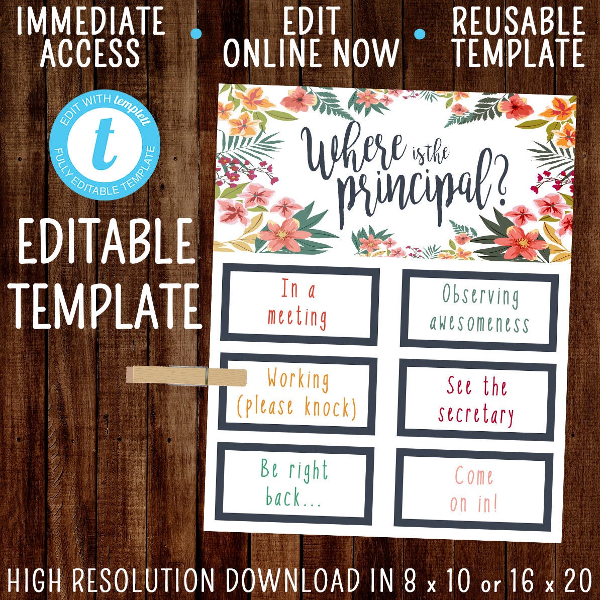 Editable Door Signs - Etsy