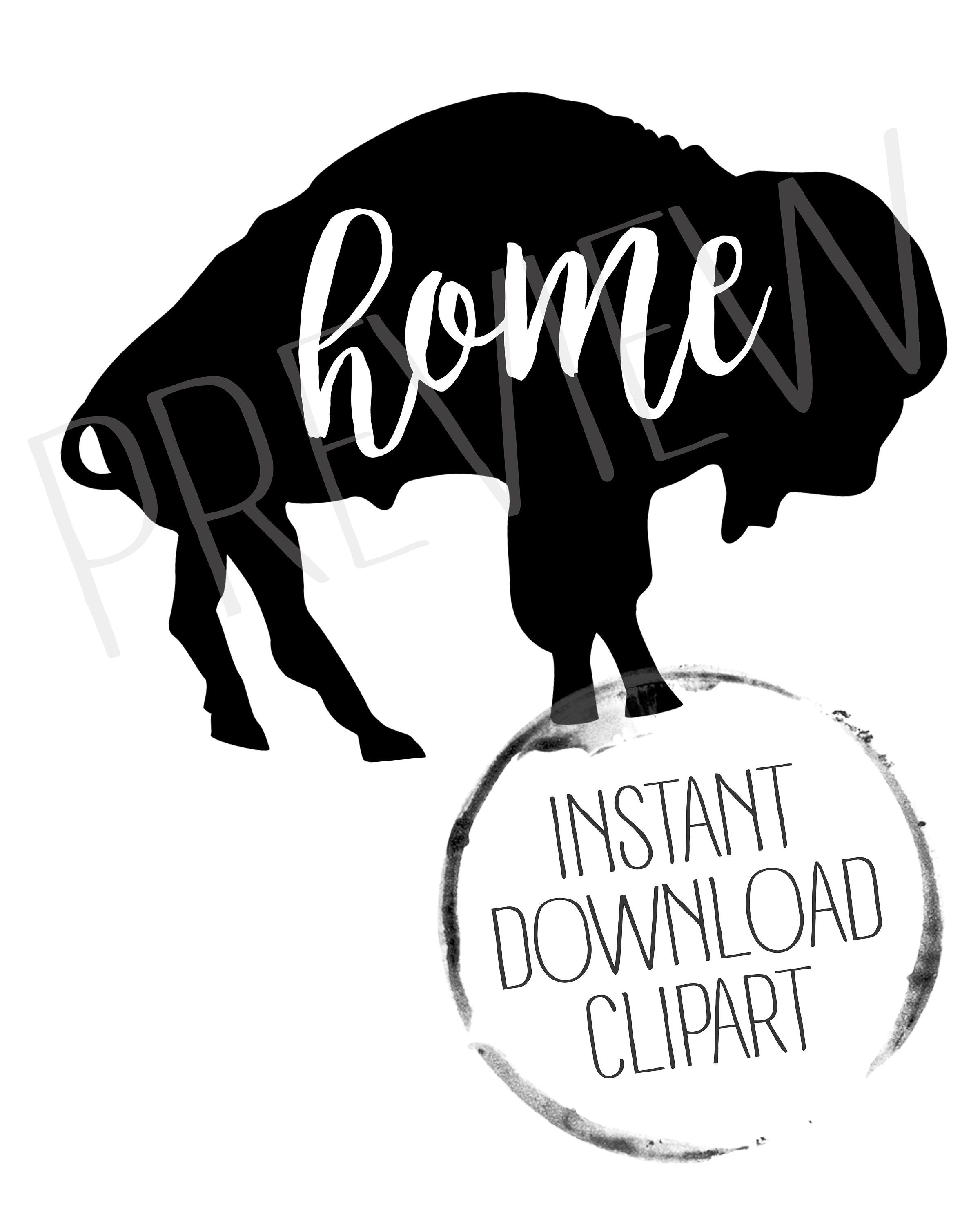 Buffalo Home Clipart Buffalo New York | Etsy