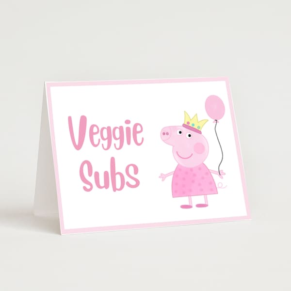 Peppa Pig Card - Etsy