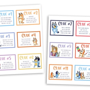 Blue Dog Scavenger Hunt for Kids, Scavenger Hunt Clues, Blue Dog Egg ...