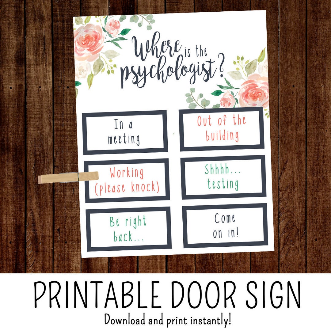 Where is the Psychologist Pink Floral School Psychologist - Etsy