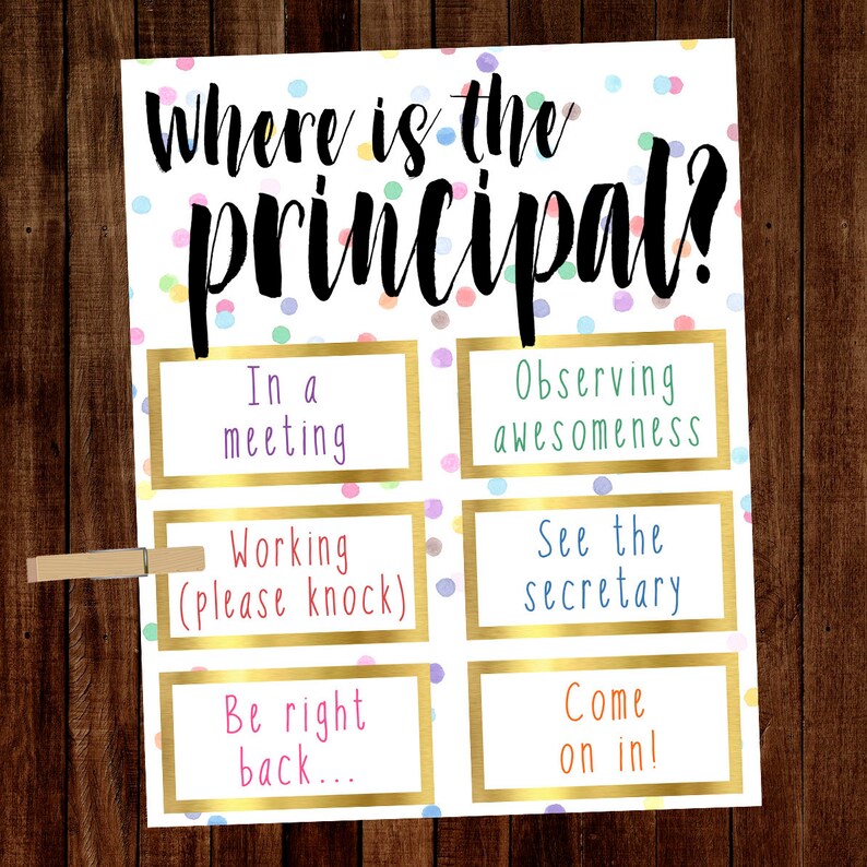 Where is the Principal Sign School Office Decor - Etsy