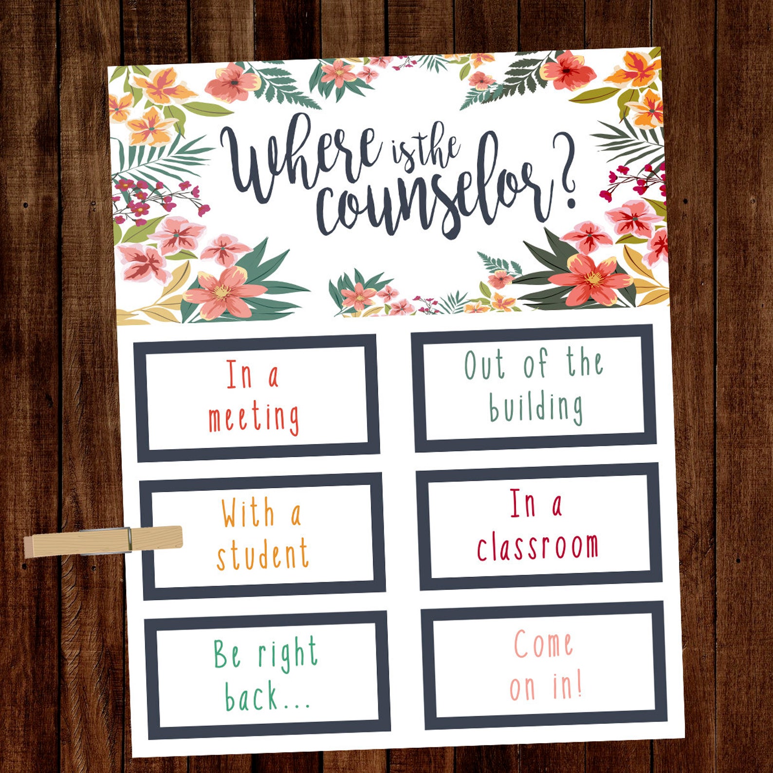 Where is the Counselor Office Door Sign - Etsy