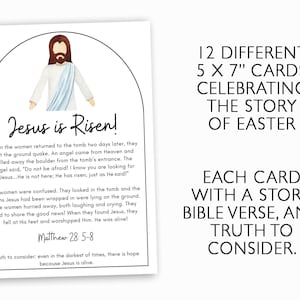 Easter Story Cards, Easter Story Cards for Kids, Easter Advent, Holy ...