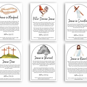Easter Story Cards, Easter Story Cards for Kids, Easter Advent, Holy ...