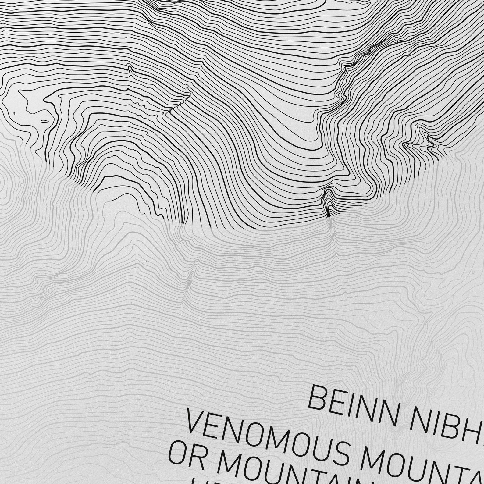 Ben Nevis Topographic Artprint Contour Poster Summit Map - Etsy UK