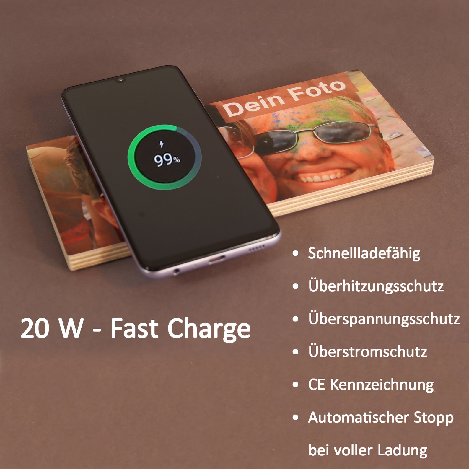 Wireless Charger Personalized | My Picture| | Wireless Charger ...