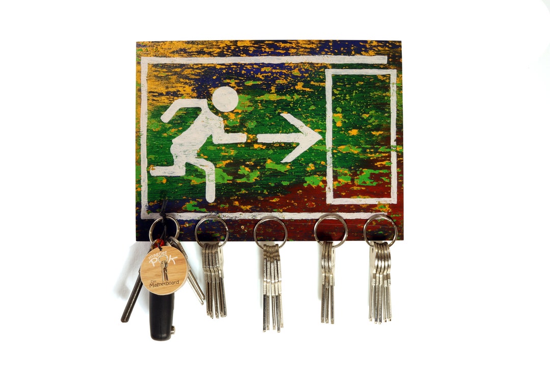 Key Rack “emergency Exit Right” / Gift Idea as a Birthday Present ...