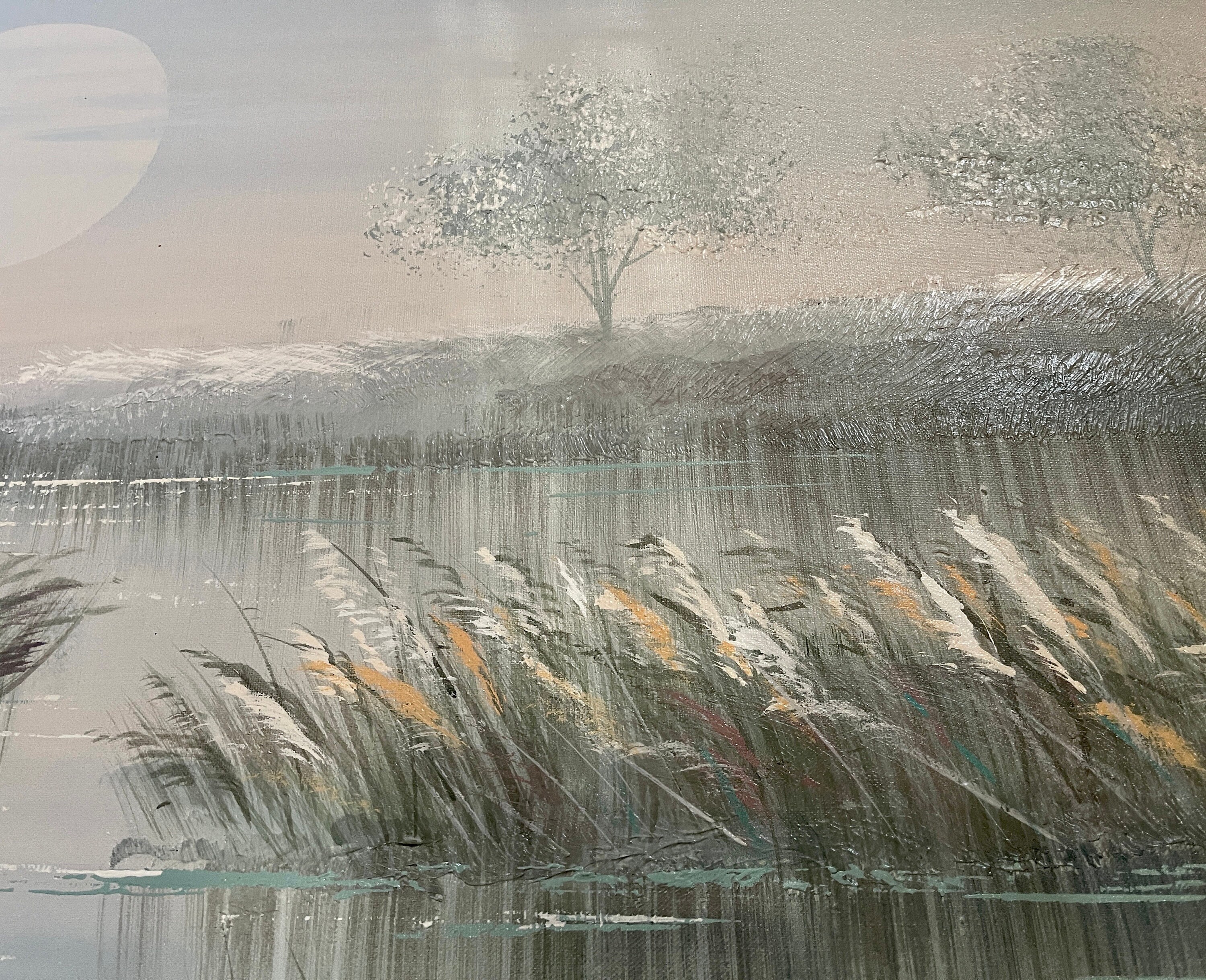 Mid Century Modern Landscape Abstract by R. Elliot C.1980s // Extra ...