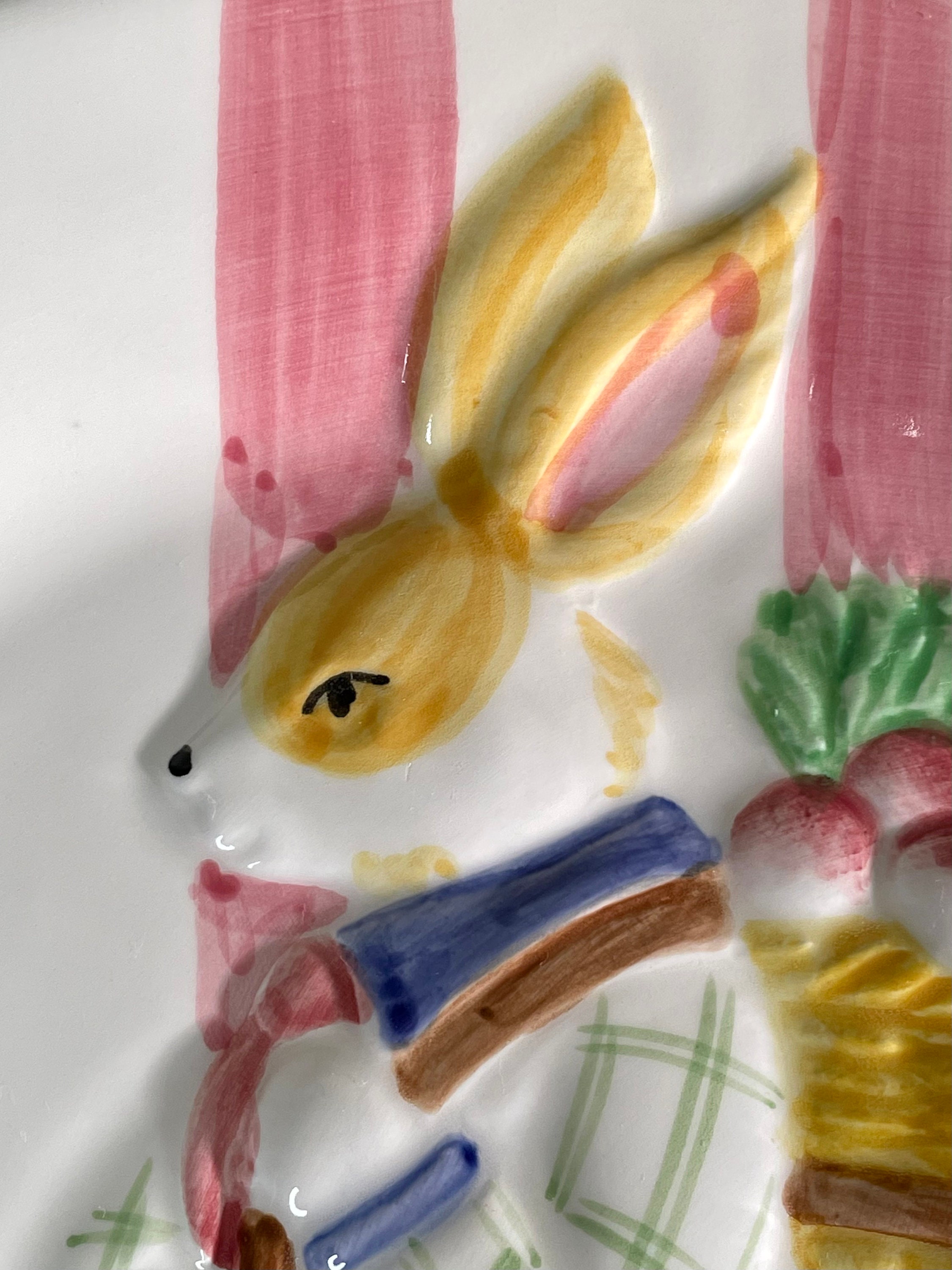 Vintage Easter Bunny Plate Pair: 1993 Haldon Group, Made in Japan, 8