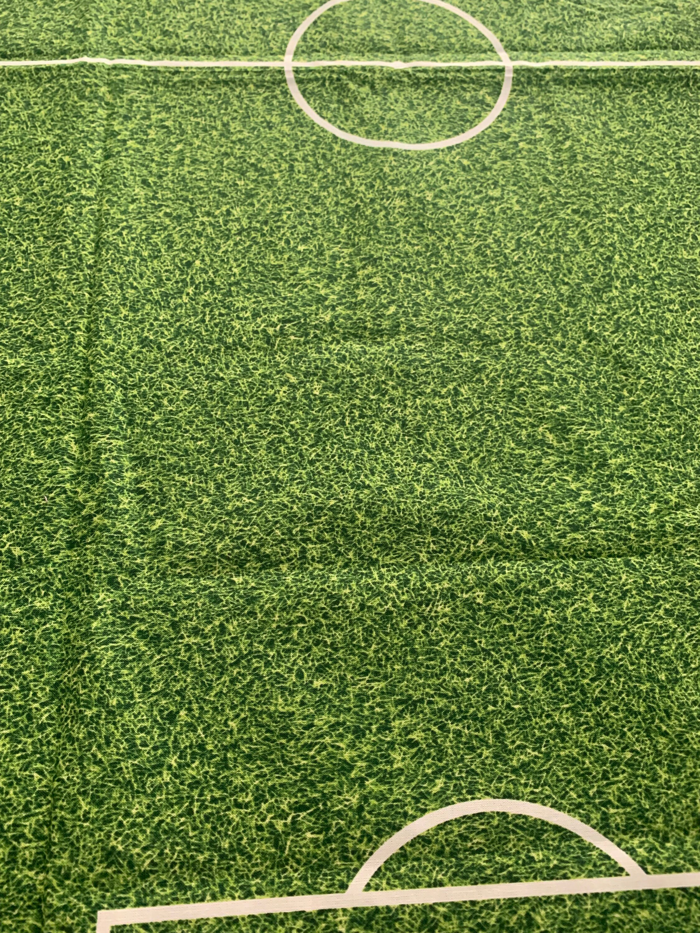 One Panel Football Soccer Field Fabric Green Grass Goal Sports Panel - Etsy