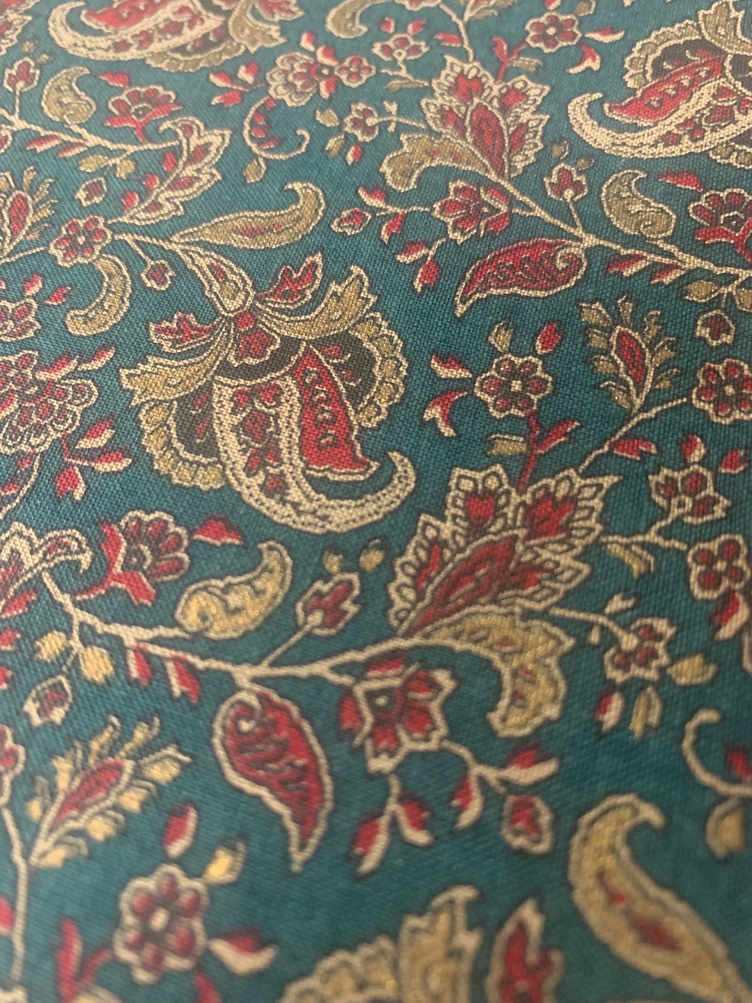 Paisley Fabric Joan Kessler for Concord Fabrics, Inc. Shades of Green ...