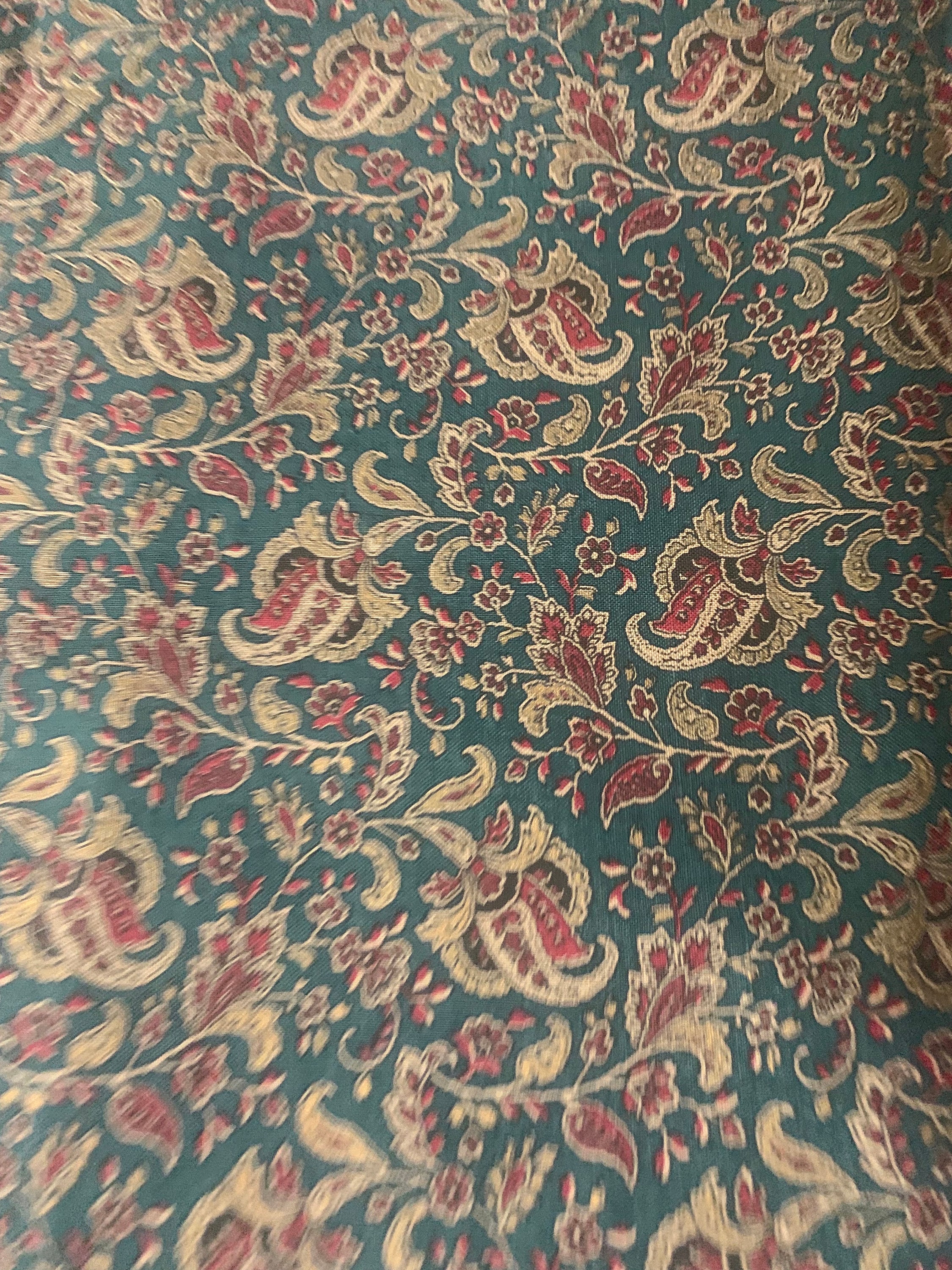 Paisley Fabric Joan Kessler for Concord Fabrics, Inc. Shades of Green ...