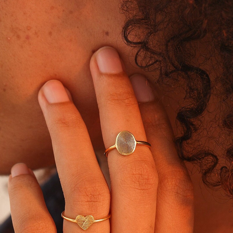 Fingerprint Ring - Etsy