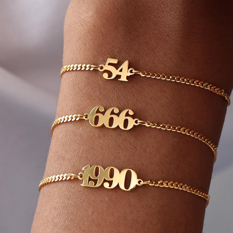 Number Bracelet - Etsy