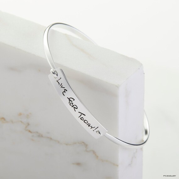 Handwriting bracelet Handwriting Jewelry Memorial Bracelet | Etsy