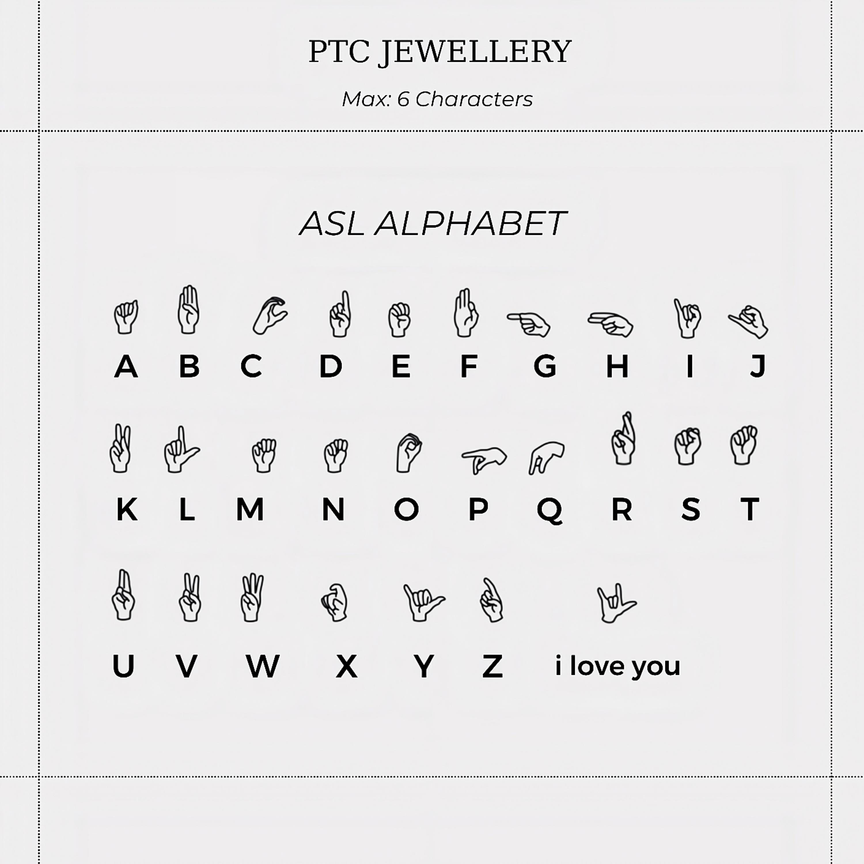 ASL Bracelet | Gold Bar Sign Language Bracelets | Personalized Hidden ...