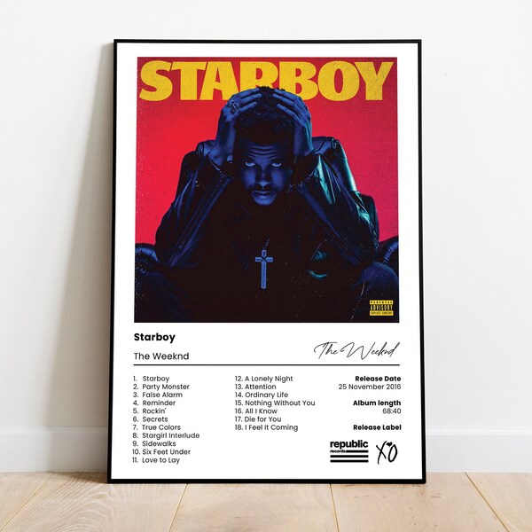The Weeknd Album Cover Poster - Etsy