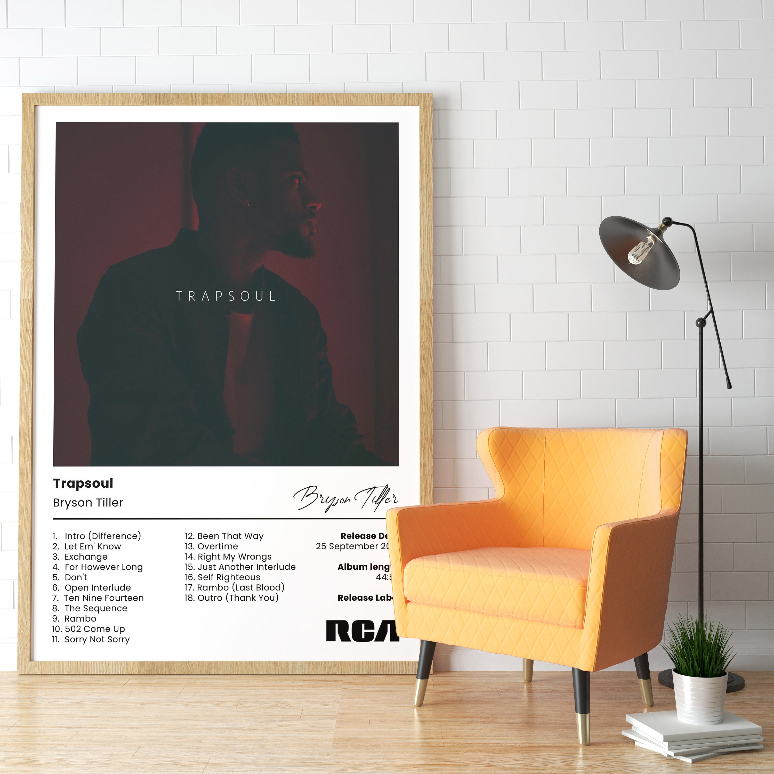 Bryson Tiller Poster | Trapsoul Album Cover Poster sold by & Overhead ...