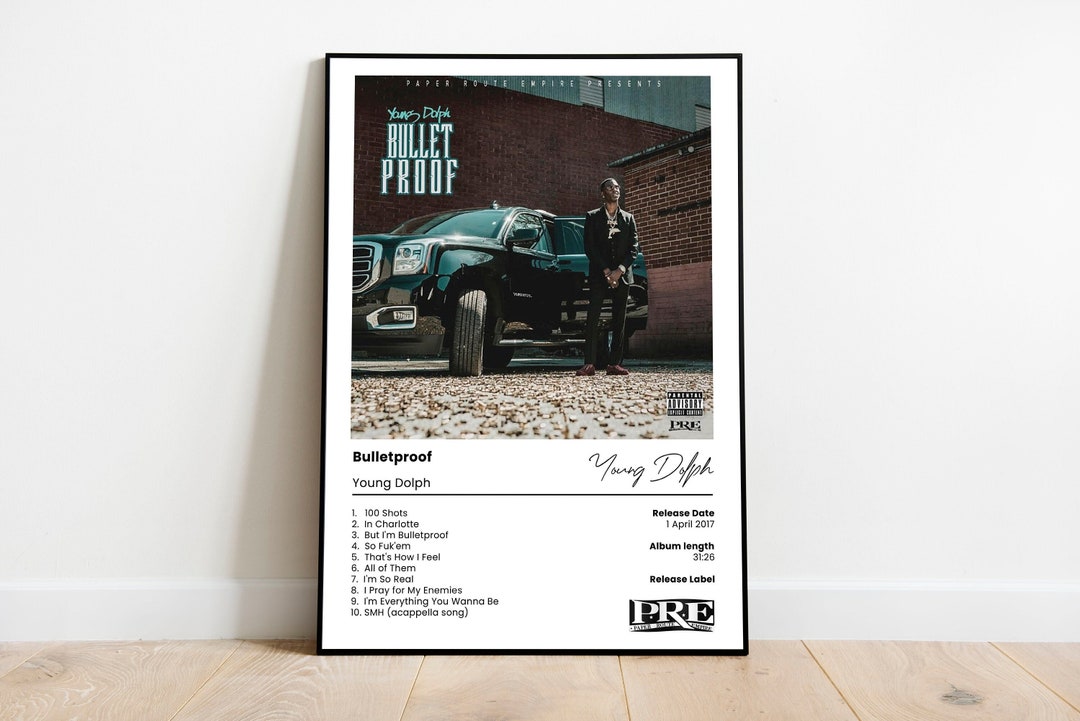 Young Dolph Poster Bulletproof Album Cover Poster Digital - Etsy