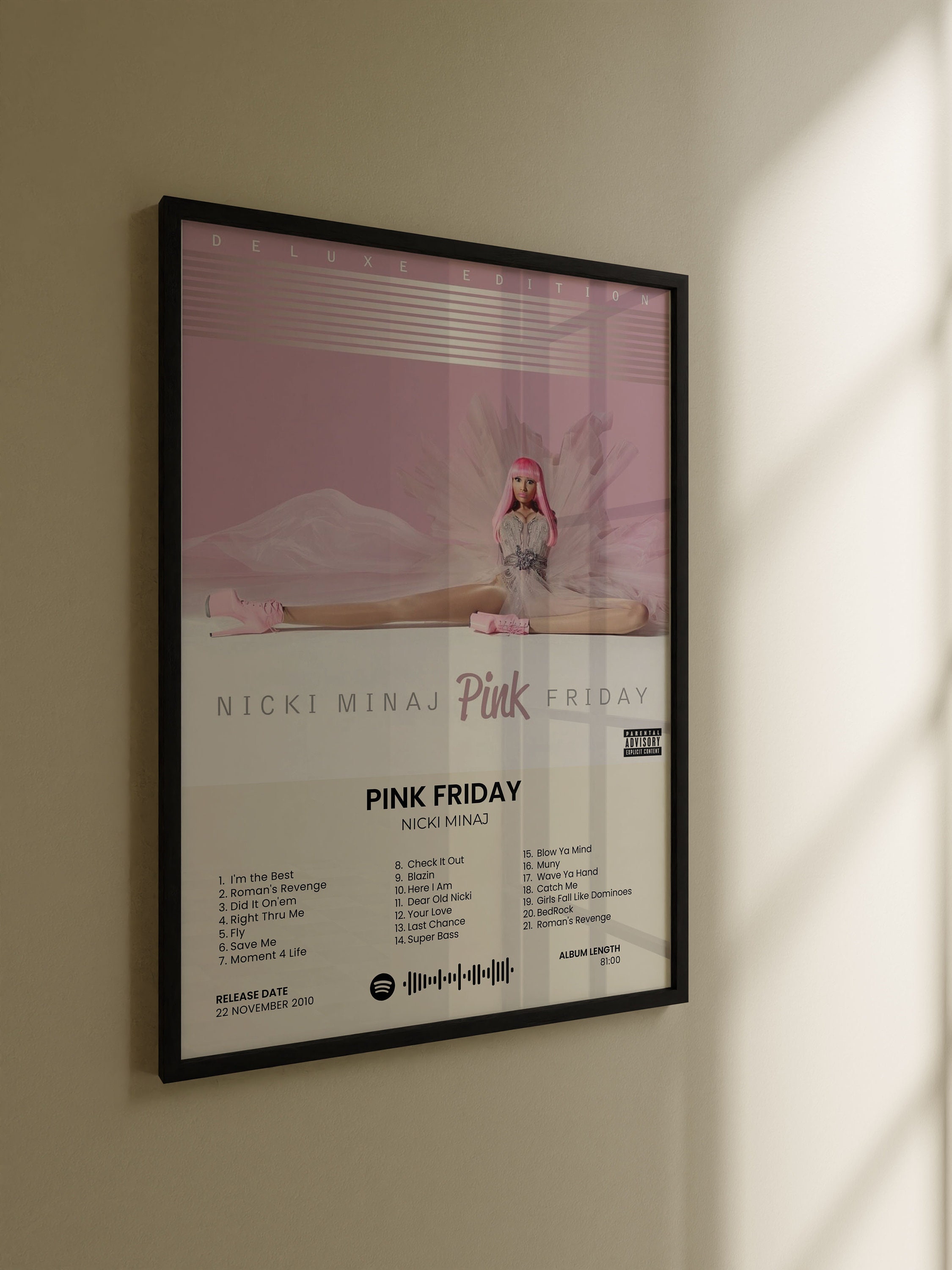 Nicki Minaj Album Cover | Pink Friday Album Cover Poster sold by ...