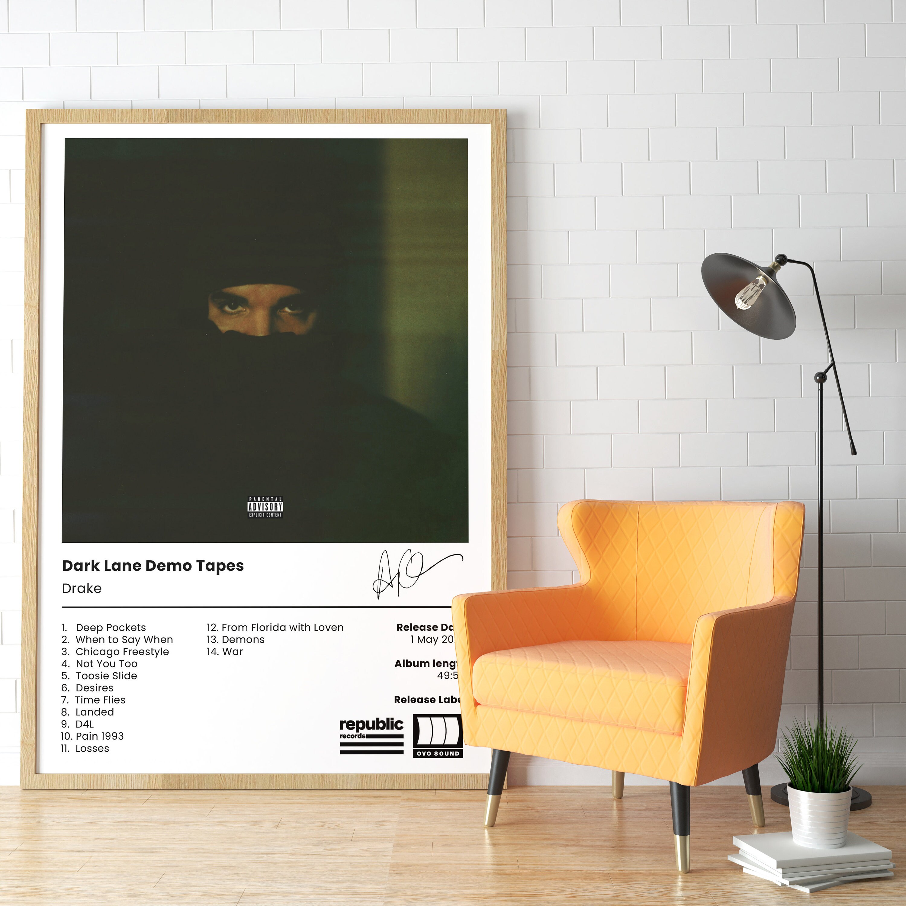 Drake Poster Dark Lane Demo Tapes Album Cover Poster - Etsy