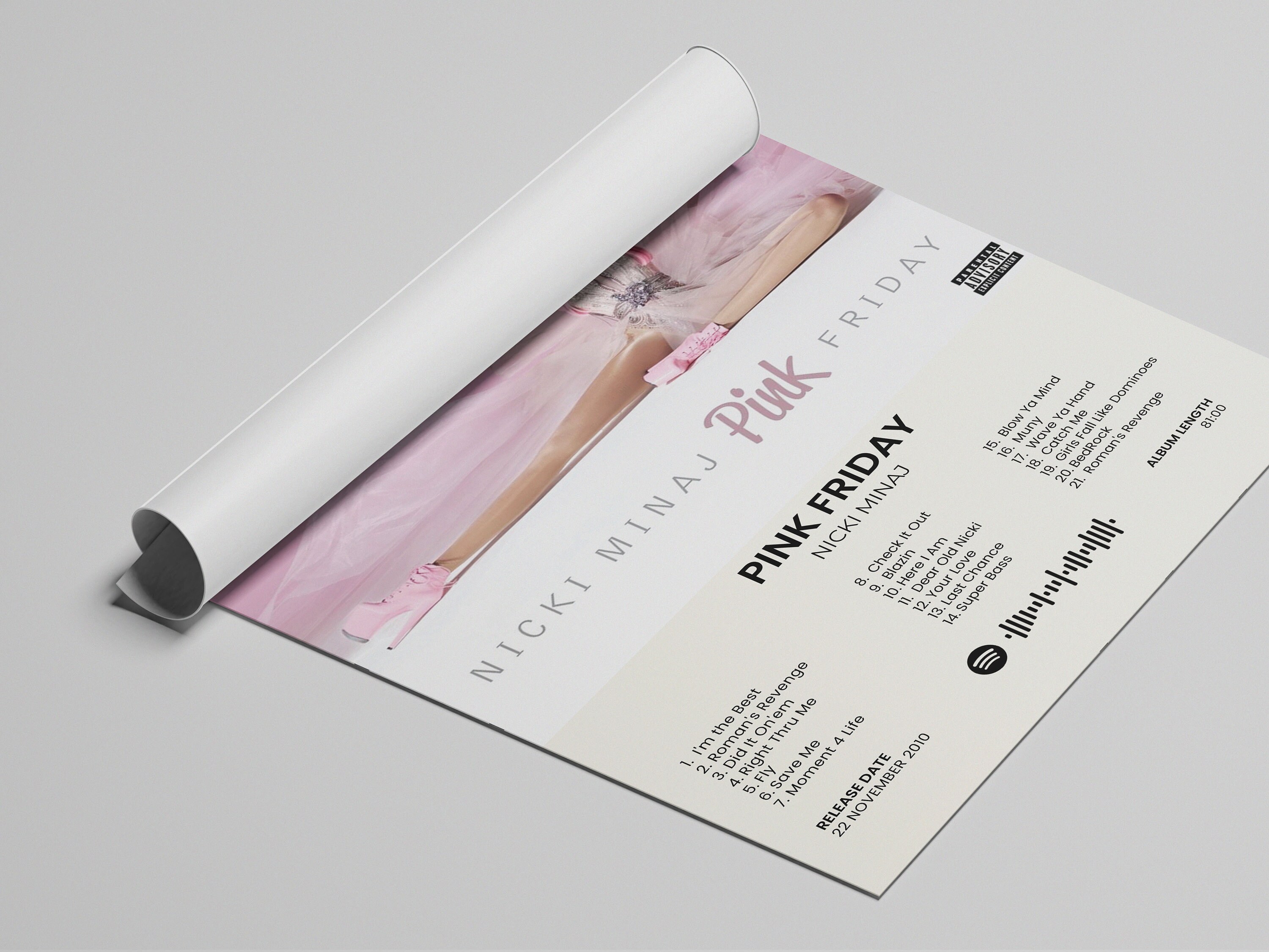 Nicki Minaj Album Cover | Pink Friday Album Cover Poster sold by ...