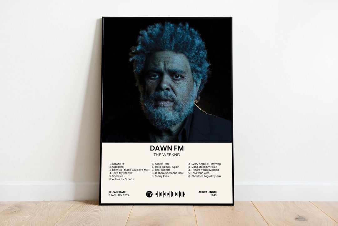 The Weeknd Album Cover Dawn FM Cover Poster Digital Album - Etsy