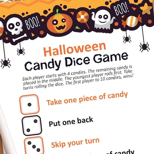 Halloween Candy Match Party Game Halloween Games for Kids & - Etsy