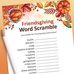 Friendsgiving Games, Friendsgiving Party Game, Thanksgiving Friends ...