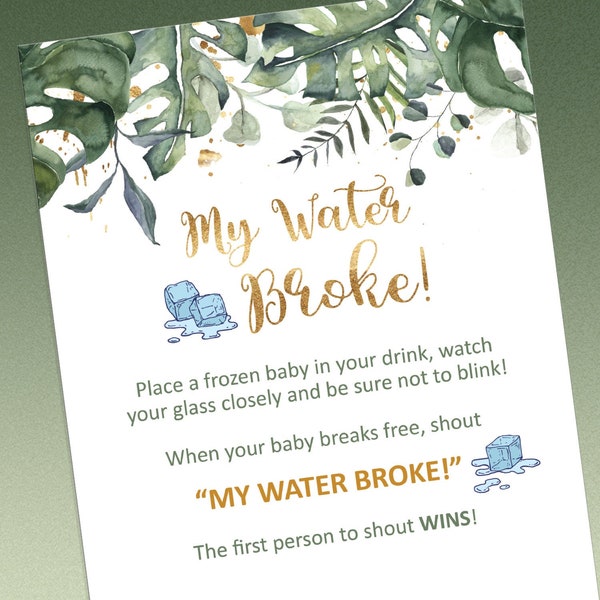 My Water Broke - Etsy