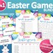 Easter Games Bundle, Easter Printables, Family Games, Easter Print ...