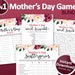Mothers Day Games Bundle Printable Games for Mother's - Etsy