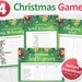 Printable Christmas Games Bundle, Christmas Party Games Package ...