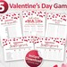 Valentine Party Game, Valentine Printable Games Bundle, Galentine and ...